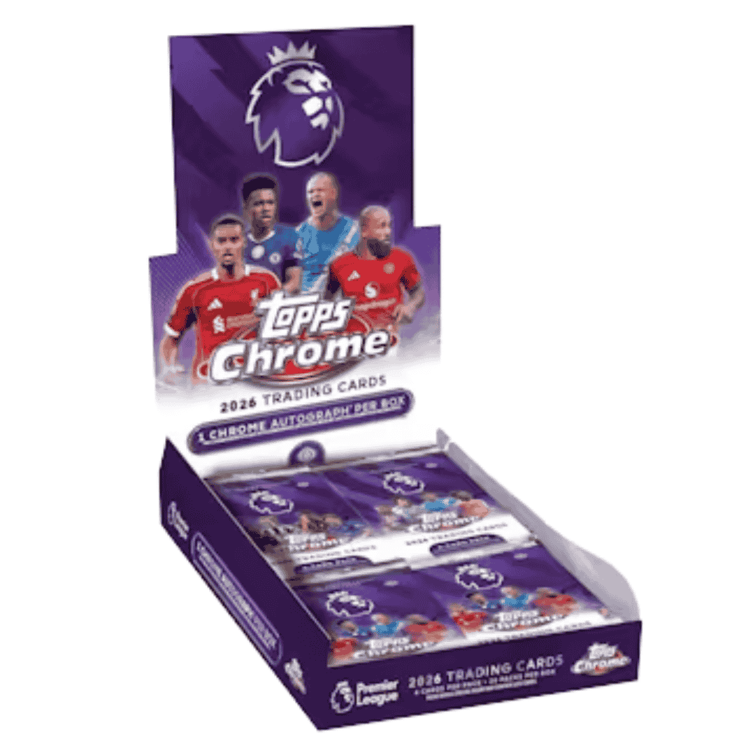 2026 Topps Chrome Premier League Soccer Hobby Box – Nicodemus Cards ...